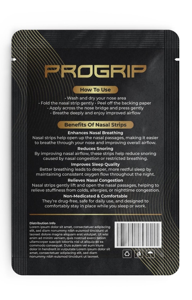 Black Nasal Strips – ProGrip